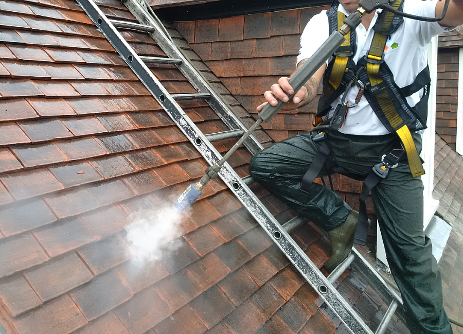 Dak laten Reinigen? Behandeling & Kosten | Mos Protect